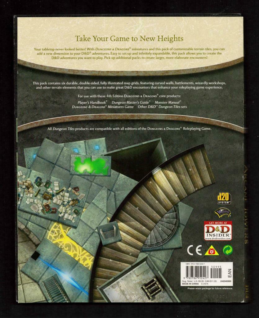 Arcane Towers DU4, Dungeon Tiles, WotC D&D, AD&D, UP, 3,000+ Pages of ...
